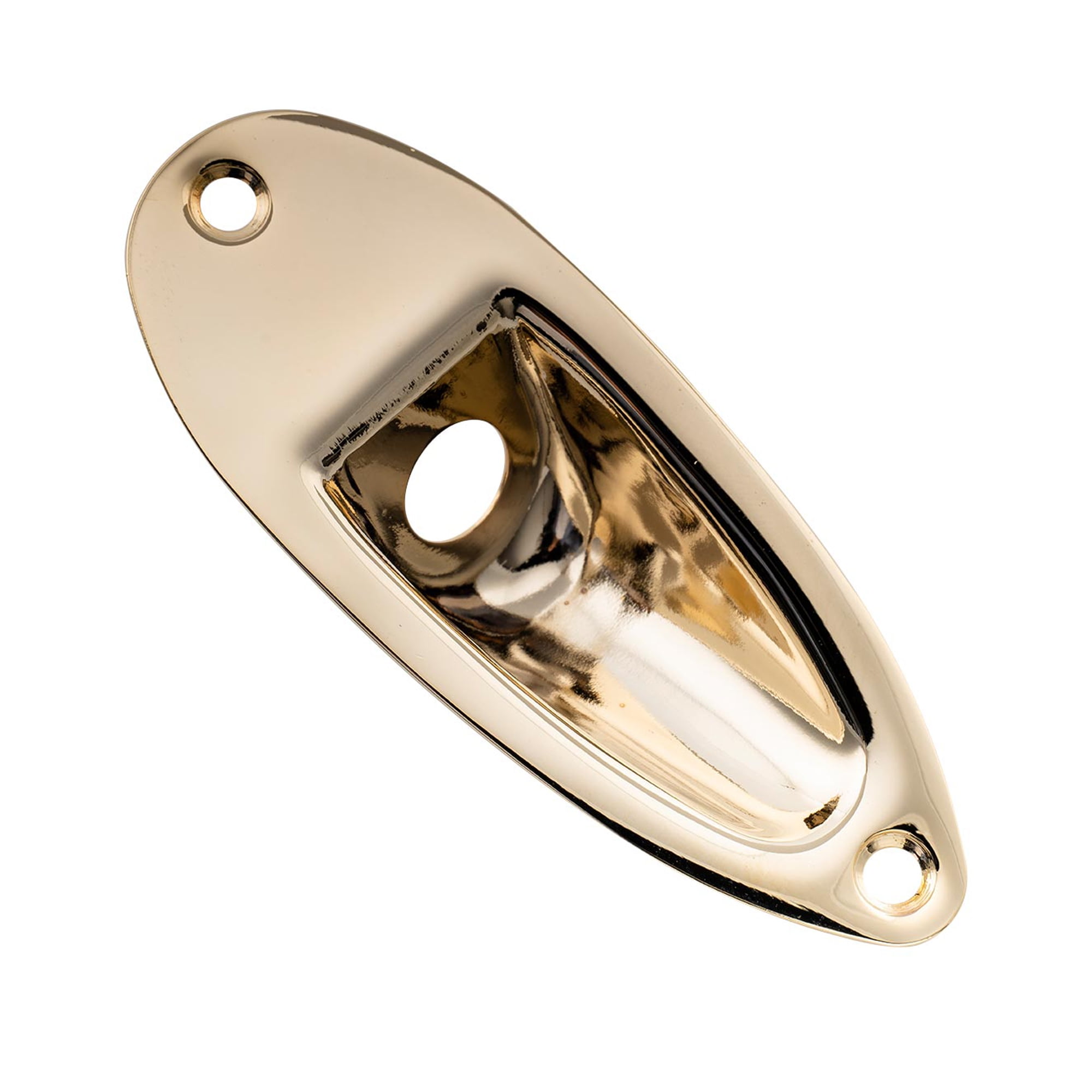 Musiclily Pro Steel Boat Shape Jack Socket Plate 10mm Hole for Strat ...