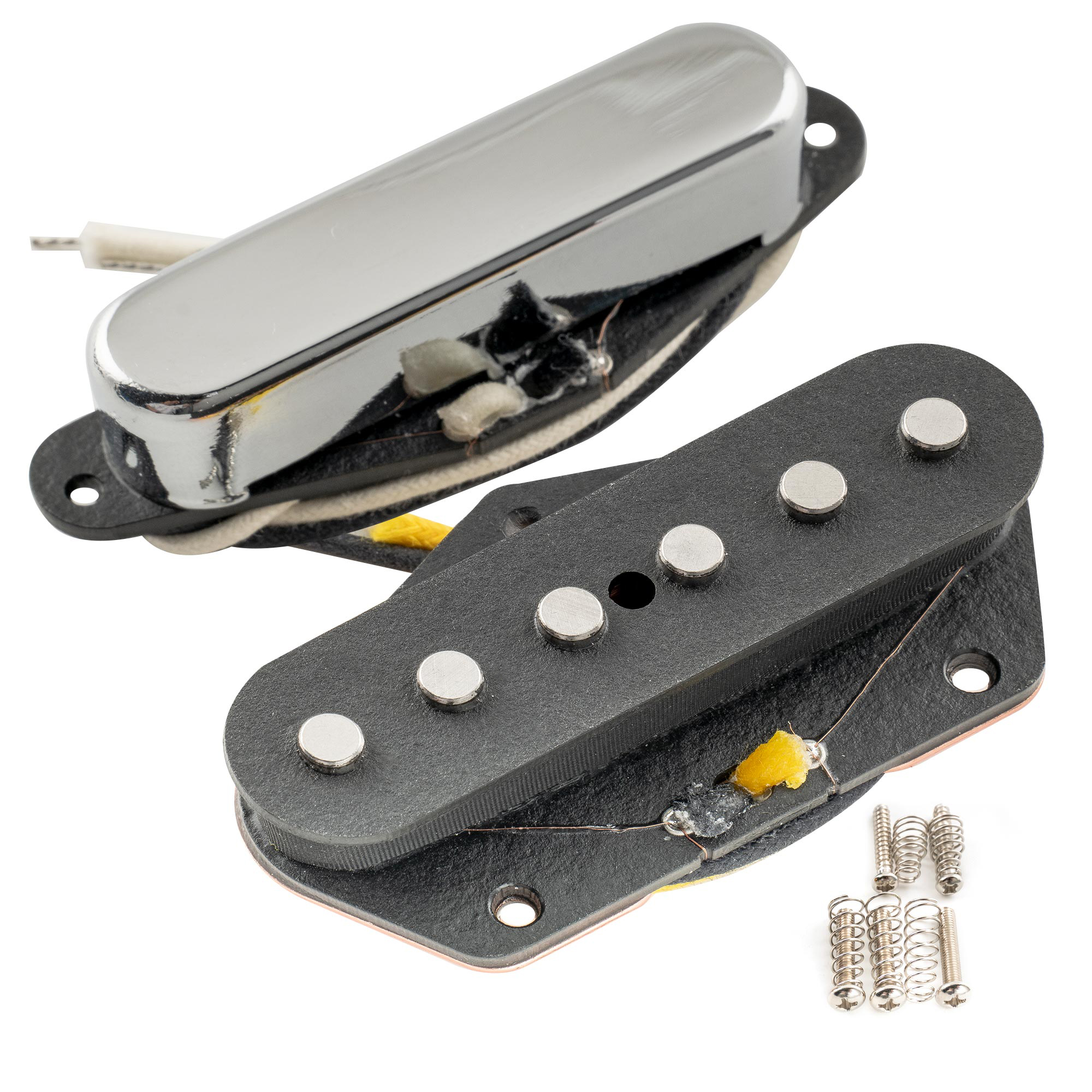 Musiclily Pro TL-50S Alnico 5 Single Coil Neck Bridge Pickups Set for ...