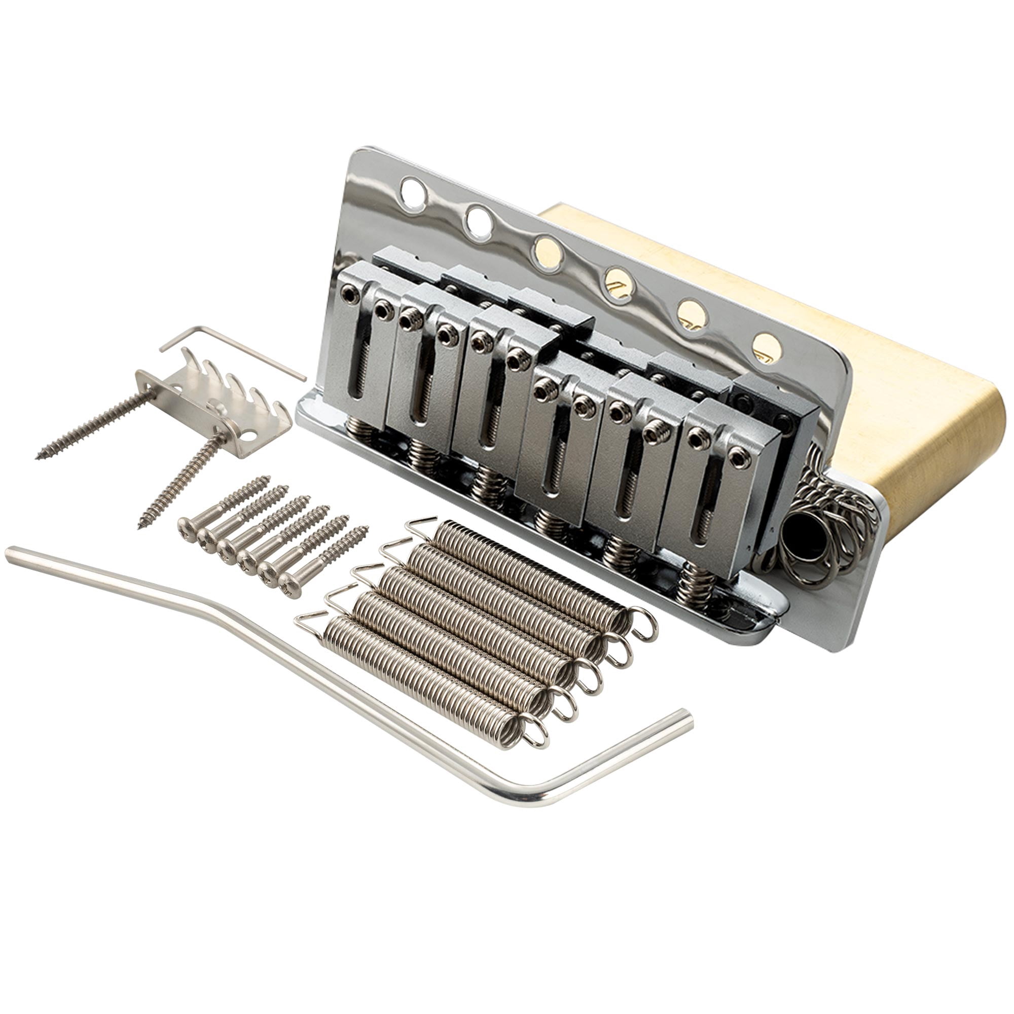 Musiclily Ultra 52.5mm(2-1/16 inch) Standard 6-Screw ST Tremolo Bridge ...