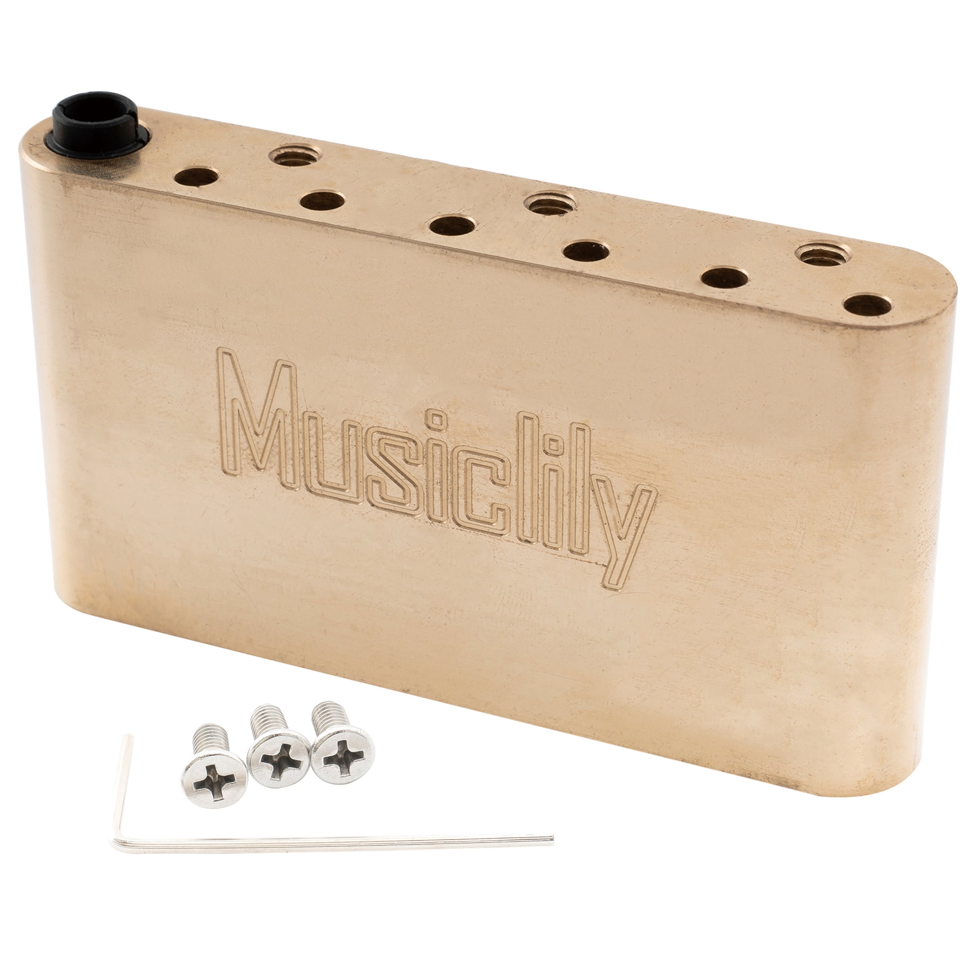 Musiclily Ultra 52.5mm(2-1/16 inch) String Spacing Full Solid Brass ...
