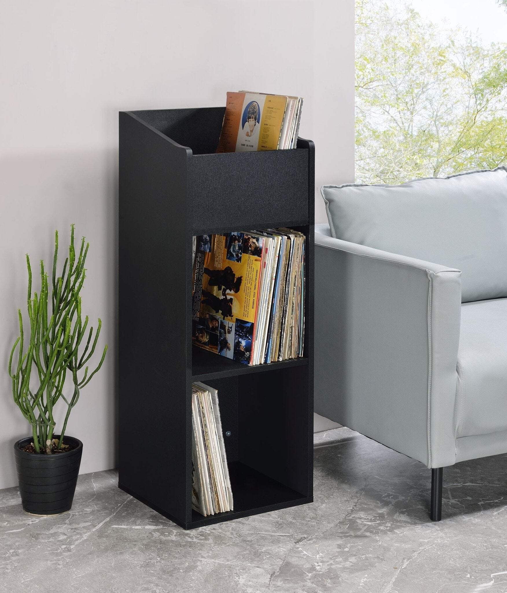 Musiea 240 Vinyl Record Storage Rack for Albums, Magazine Display, Book ...