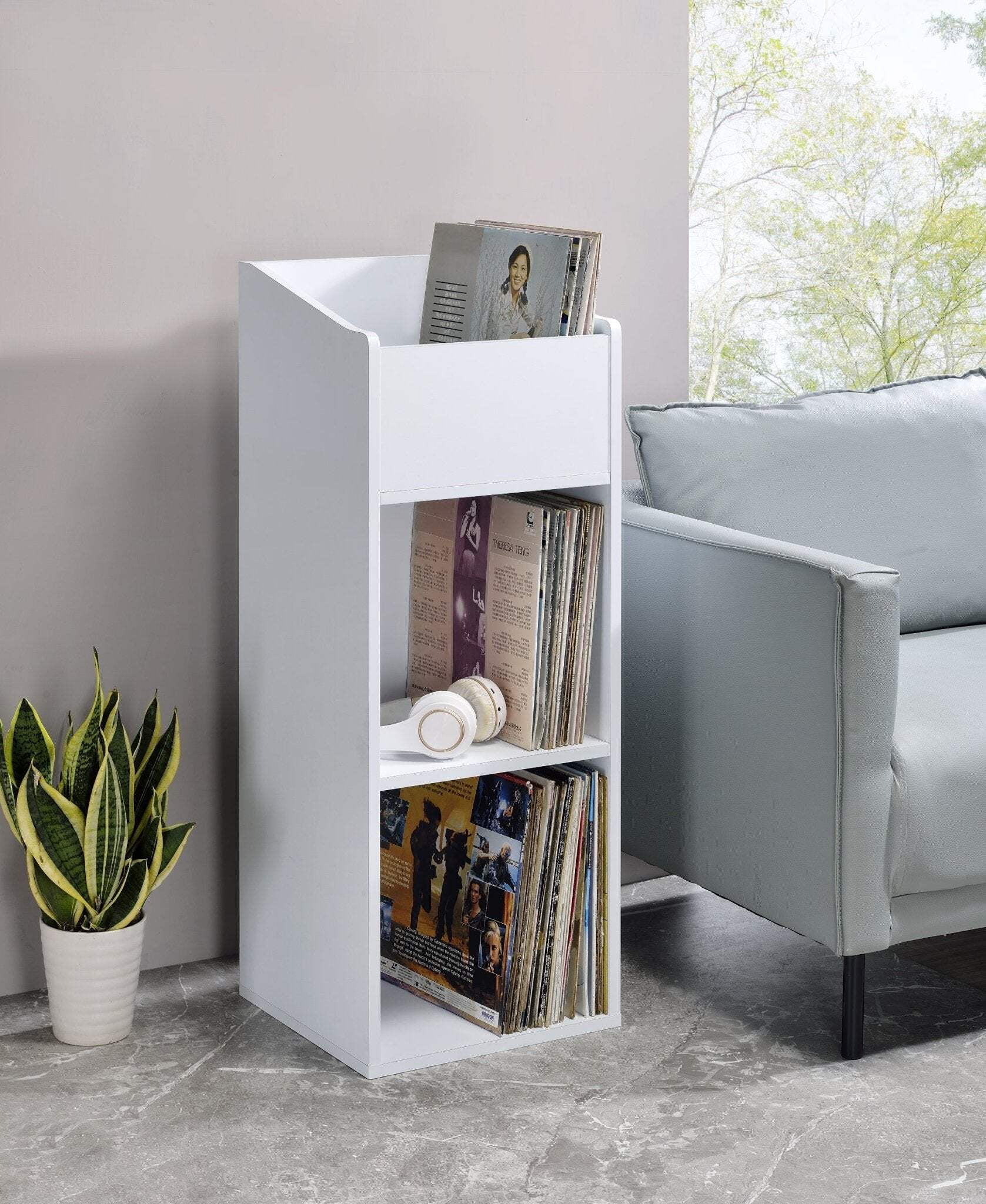 Musiea 240 Vinyl Record Storage Rack for Albums, Magazine Display, Book ...