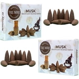 Musk Backflow Incense Cones - Total 20 Incense Cones Waterfall - Dual ...