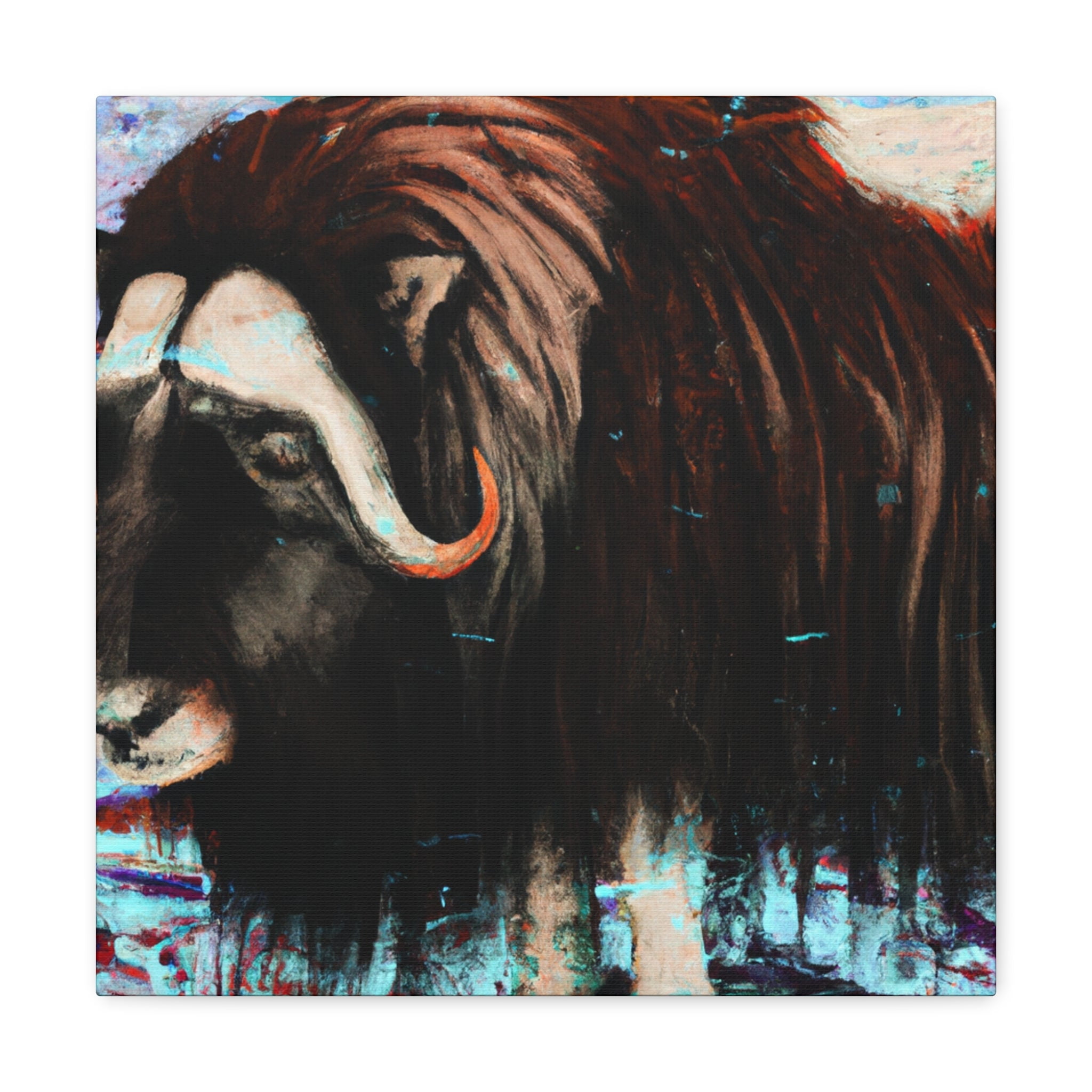 Musk Ox Magnificence - Canvas - Walmart.com