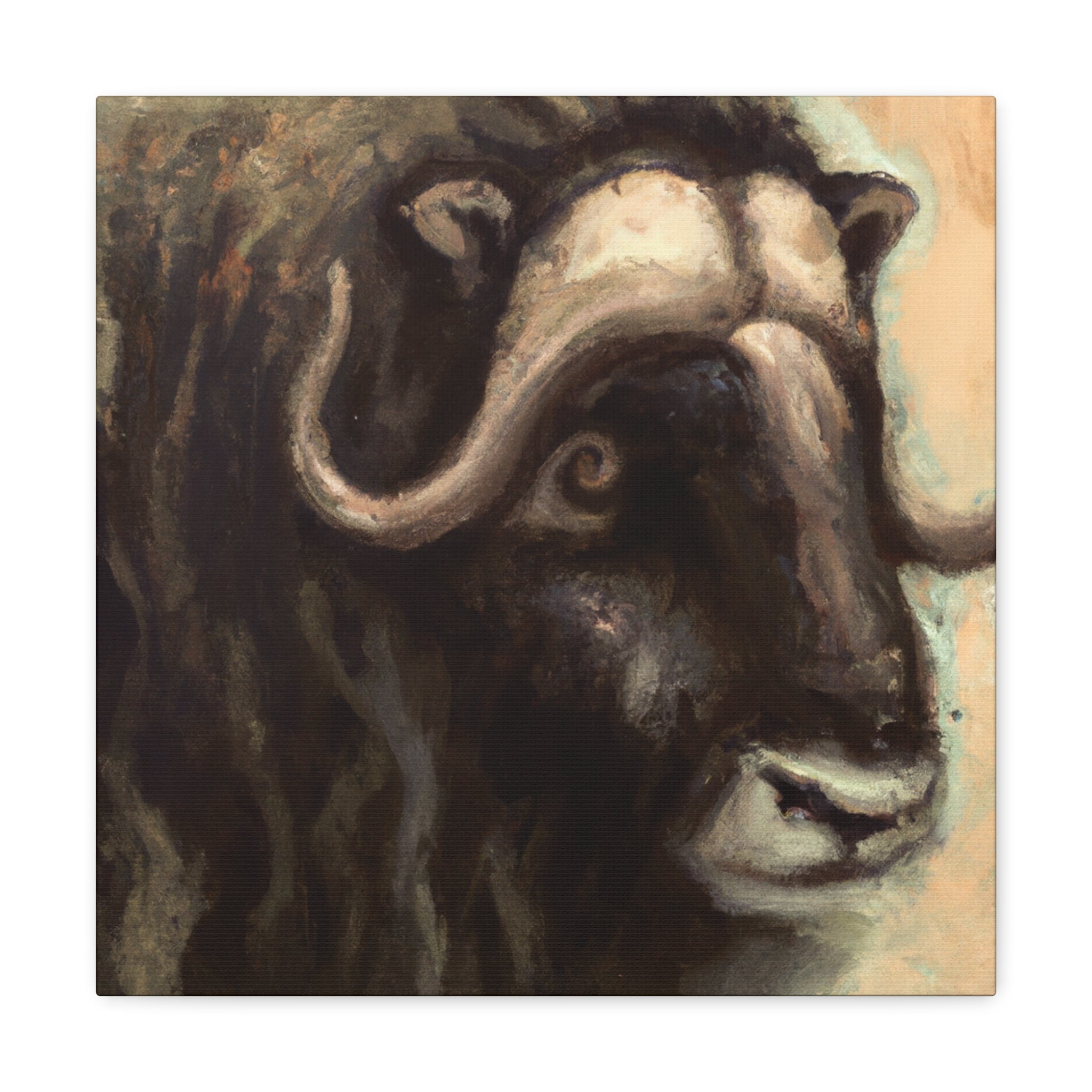 "Musk Ox Majesty Portrayed" - Canvas - Walmart.com