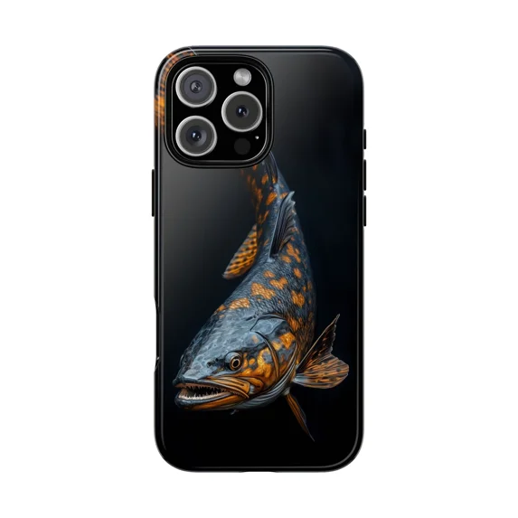 Muskellunge Lunge Fish Catch Design Case for iPhone 17 11 12 13 14 15 ...