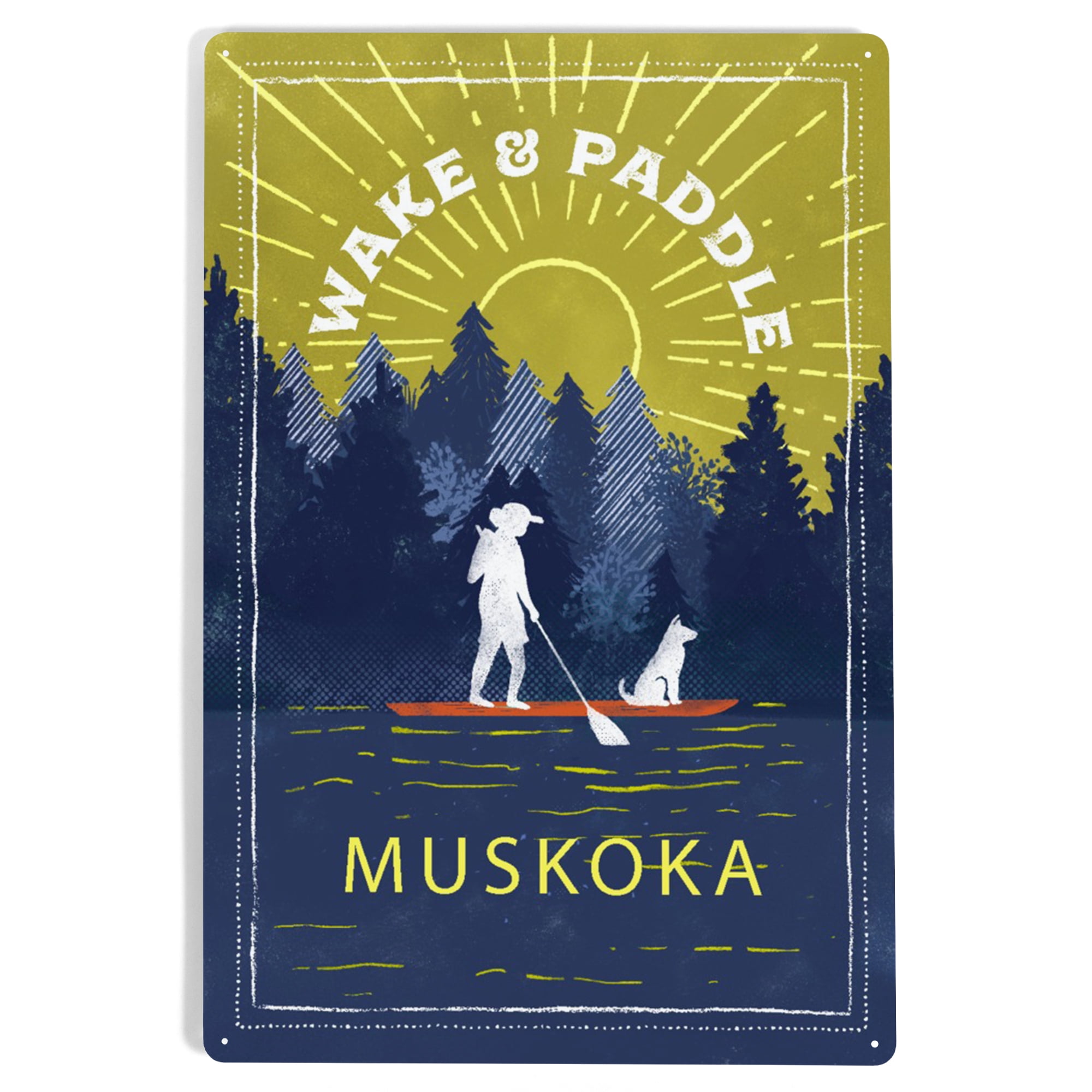 Muskoka, Ontario, Lake Life Series, Wake and Paddle, Landscape With ...