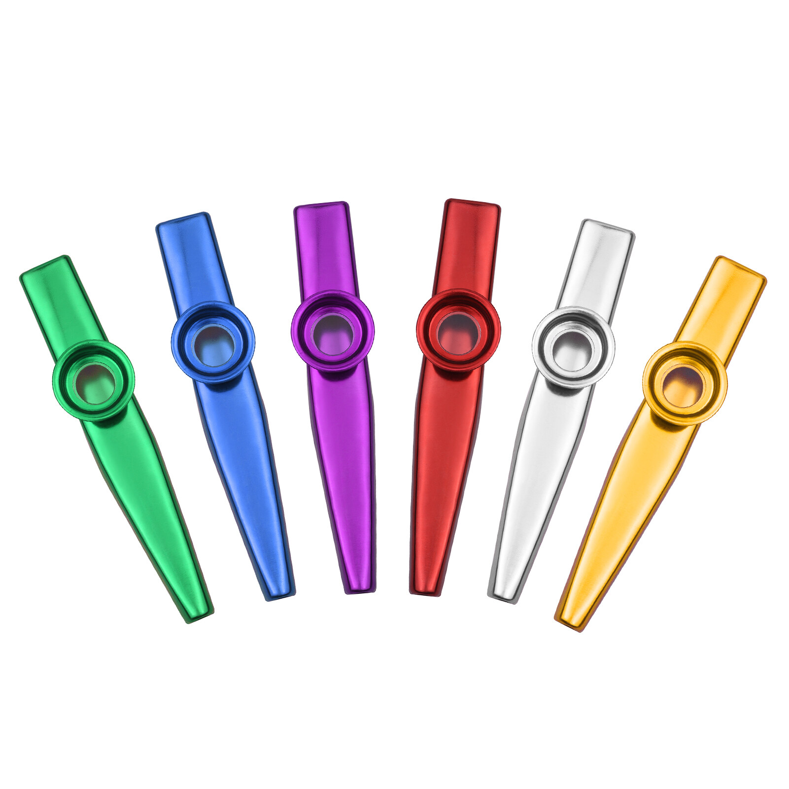 Muslady 6pcs Aluminum Alloy Kazoo Musical Instrument for Child Adult Beginner - Walmart.com