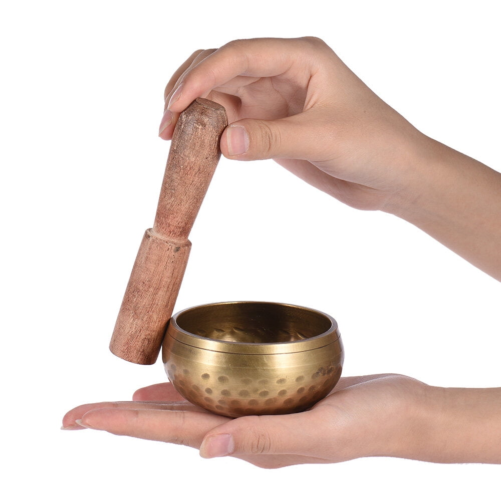 Muslady Exquisite 3 Inch Handmade Tibetan Bell Metal Singing Bowl with ...