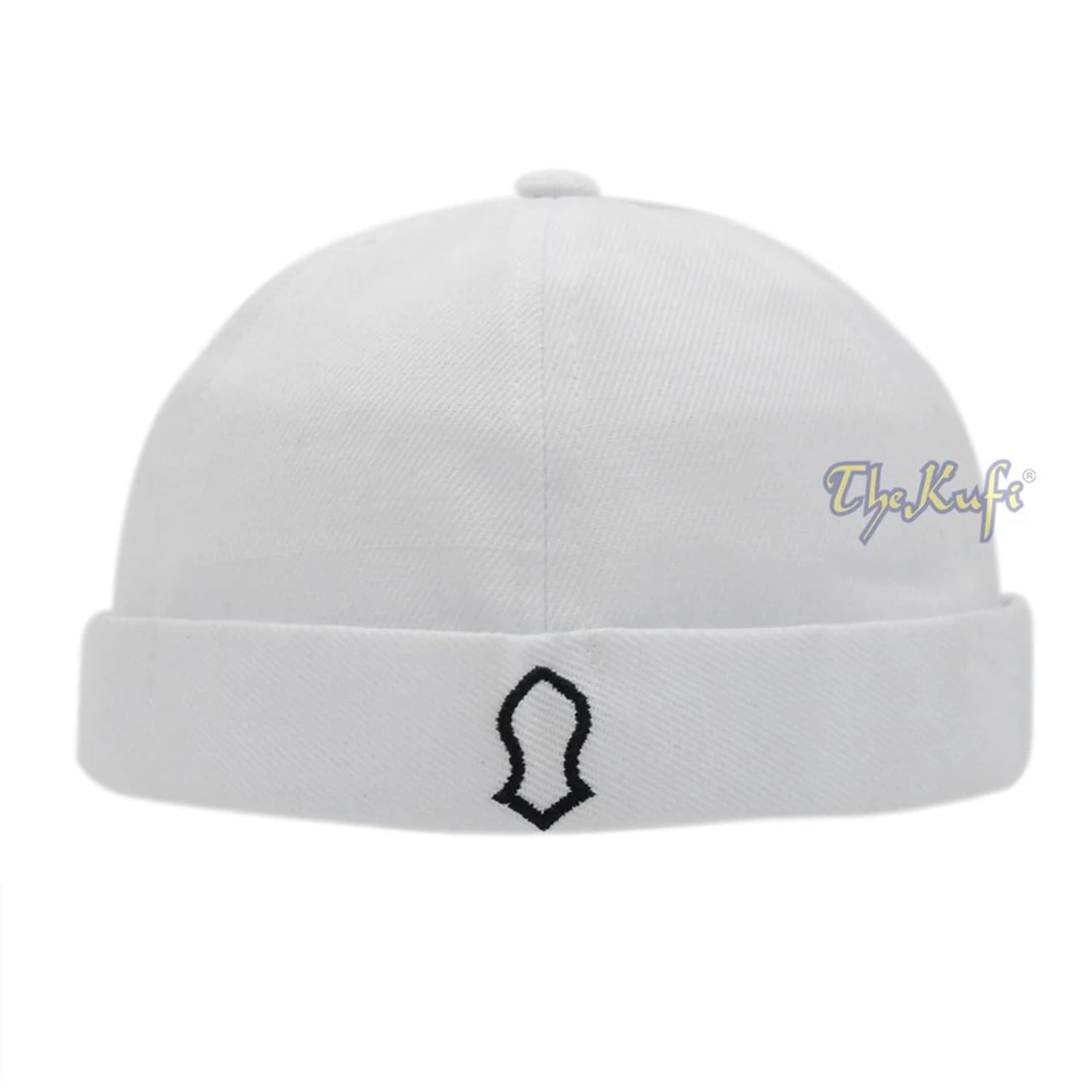 Muslim Brimless Baseball Cap – White Rasulullah Sandal Nalain Kufi One ...