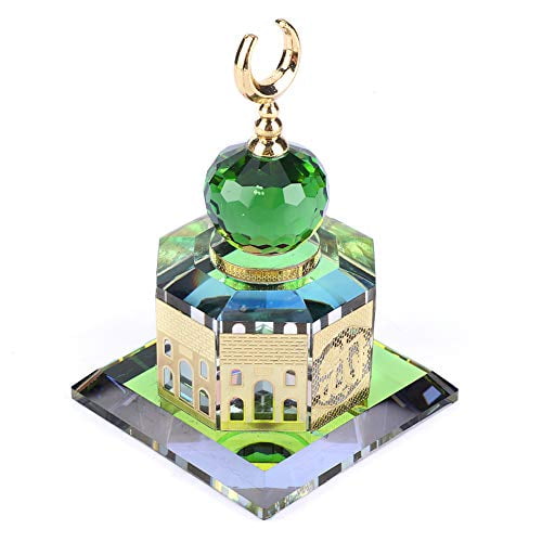 Muslim Crystal Gilded Al Aqsa Mosque Miniature Model Islamic Showpiece ...