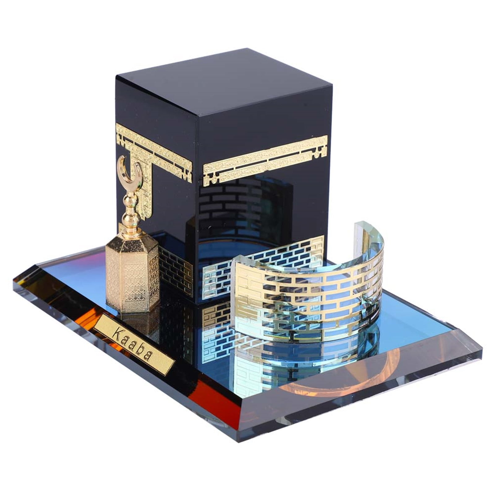 Muslim Crystal Gilded Kaaba Three Piece Model Islamic Building ...