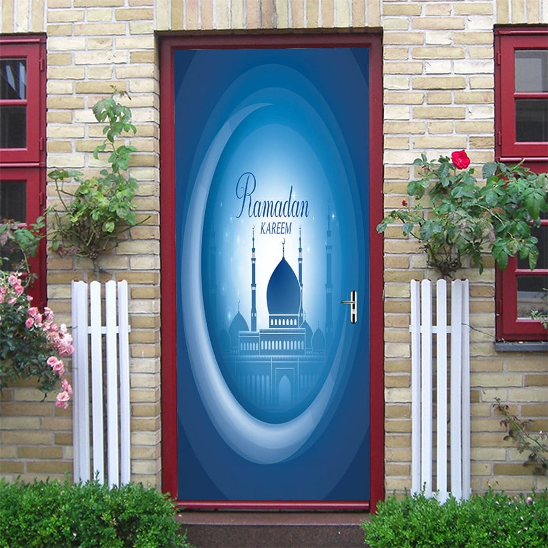 Muslim Door Decoration Self-adhesive Wallpaper Vinyl Waterproof ...