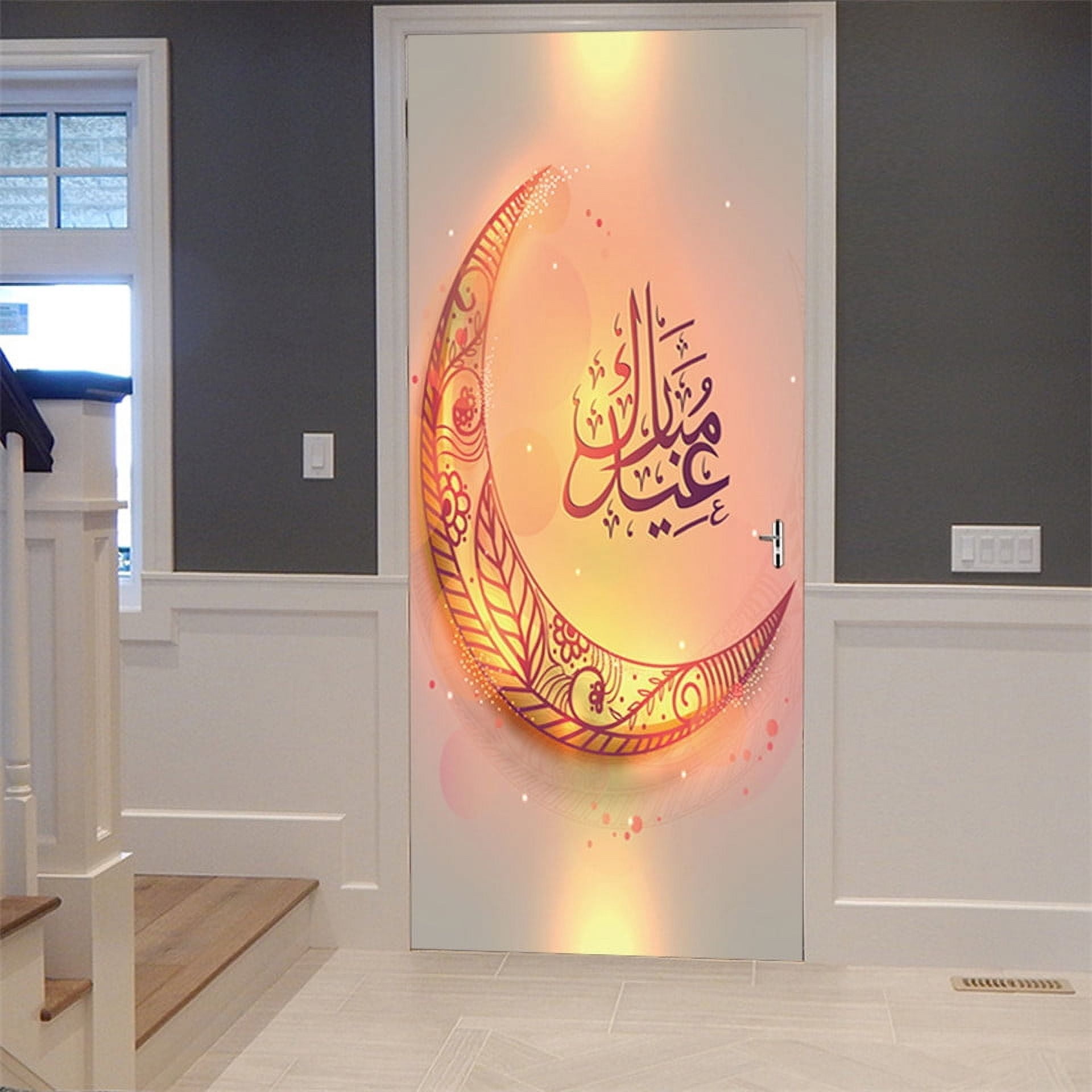 Muslim Door Decoration Self-adhesive Wallpaper Vinyl Waterproof ...