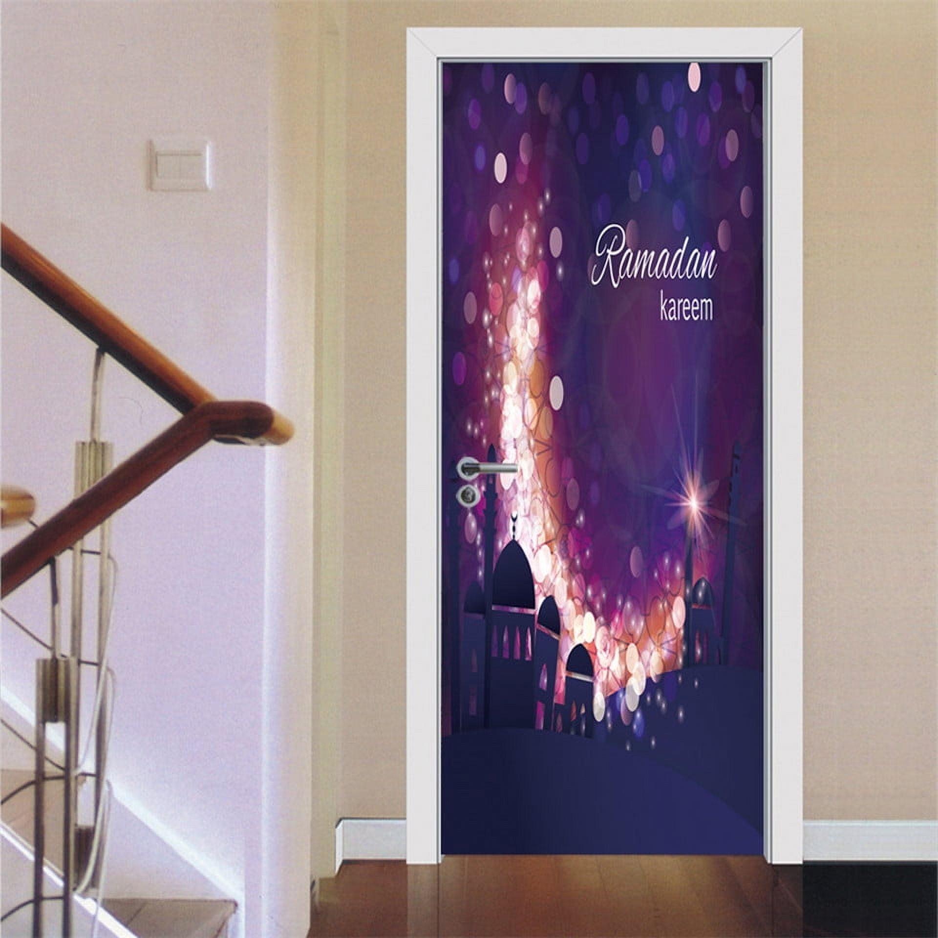 Muslim Door Decoration Self-adhesive Wallpaper Vinyl Waterproof ...
