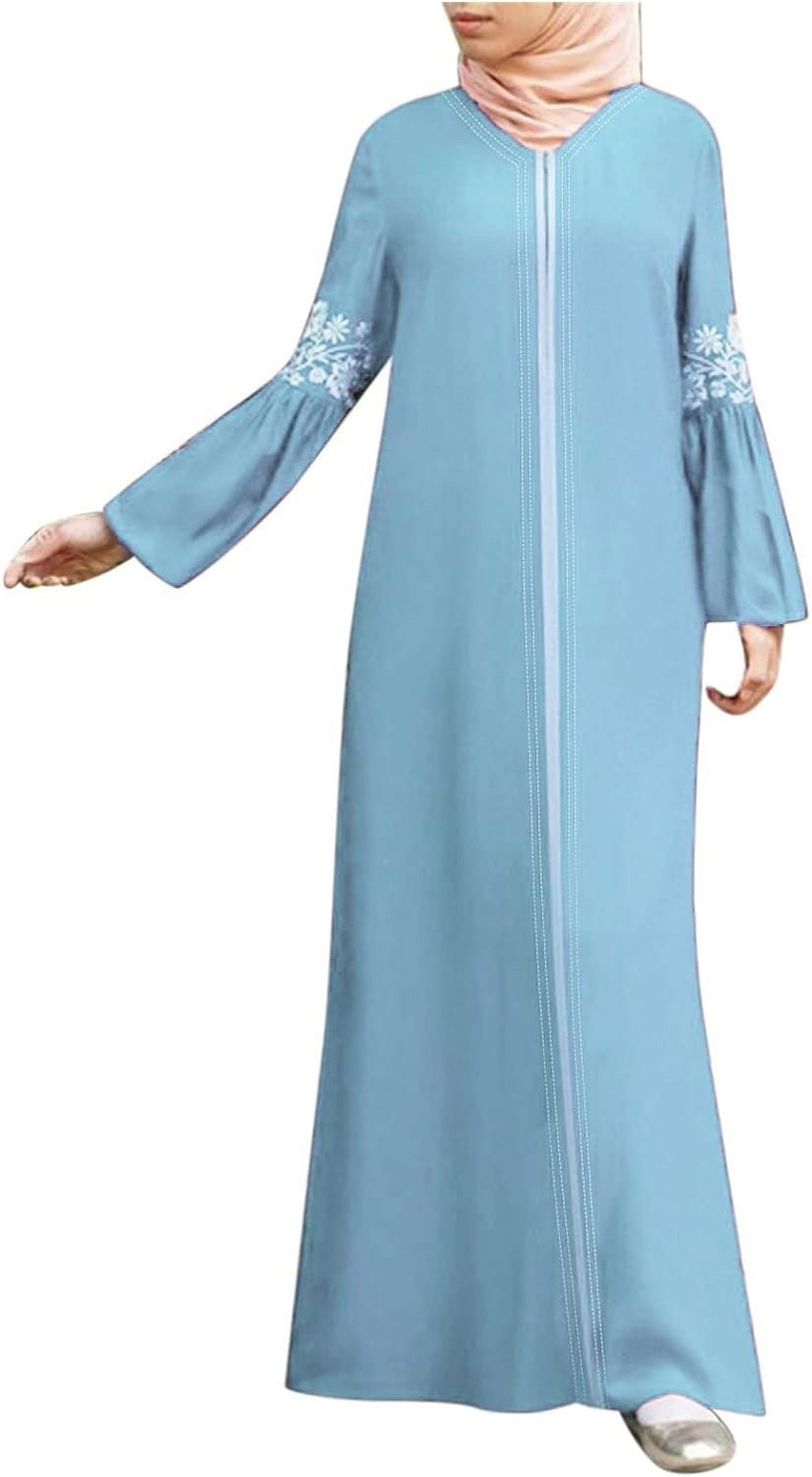 Muslim Dress for Women Plus Size Summer Dresses Abaya Kaftan Clothing ...