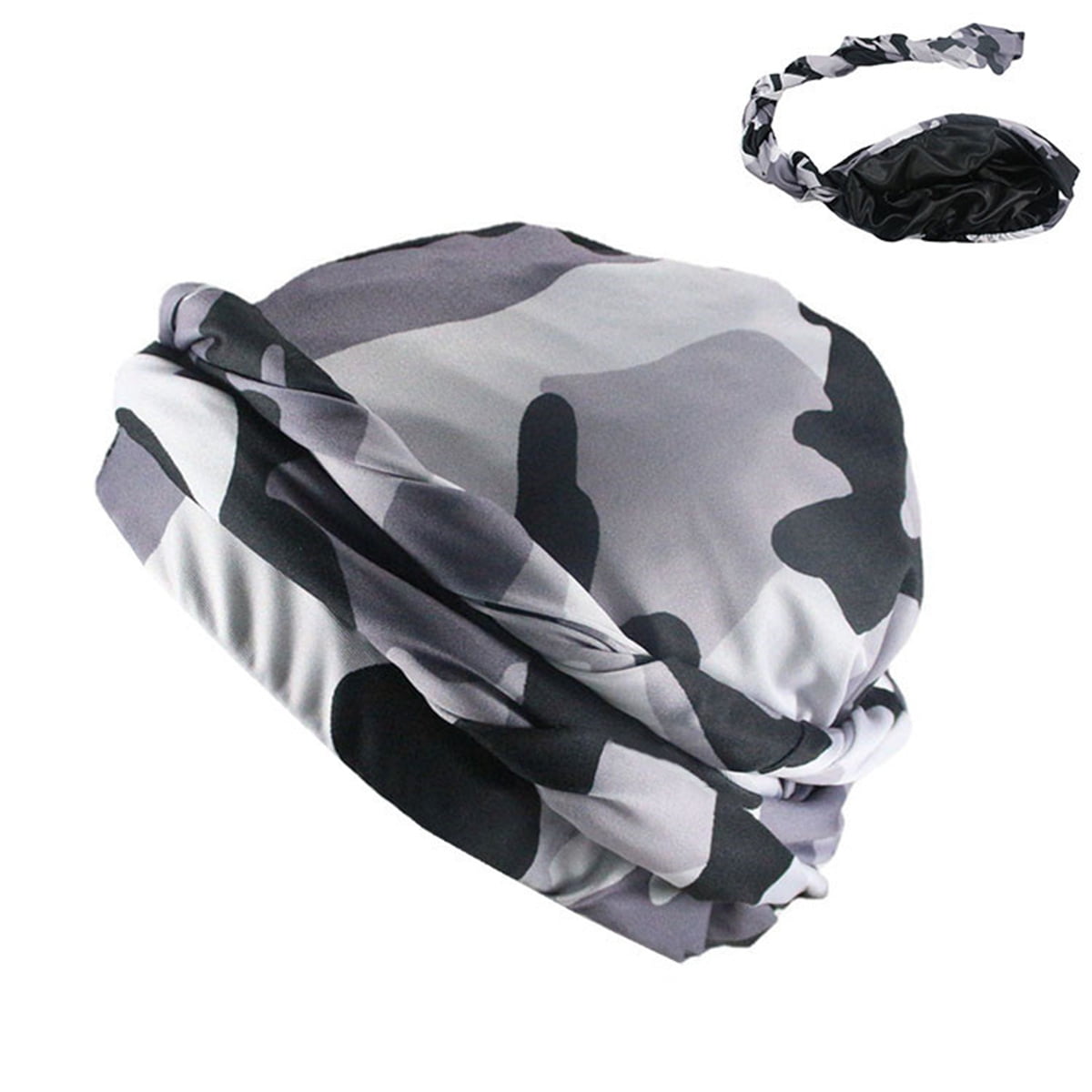 Muslim Durag Turban Camouflage Head Wrap Men Head Scarf Hijab Hat Cap ...