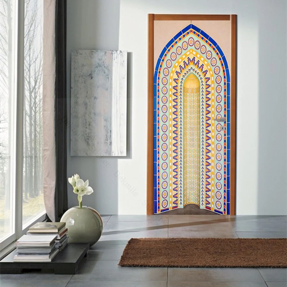 Muslim Peel & Sticker Door Stickers Home Decor Art Mural Living Room ...