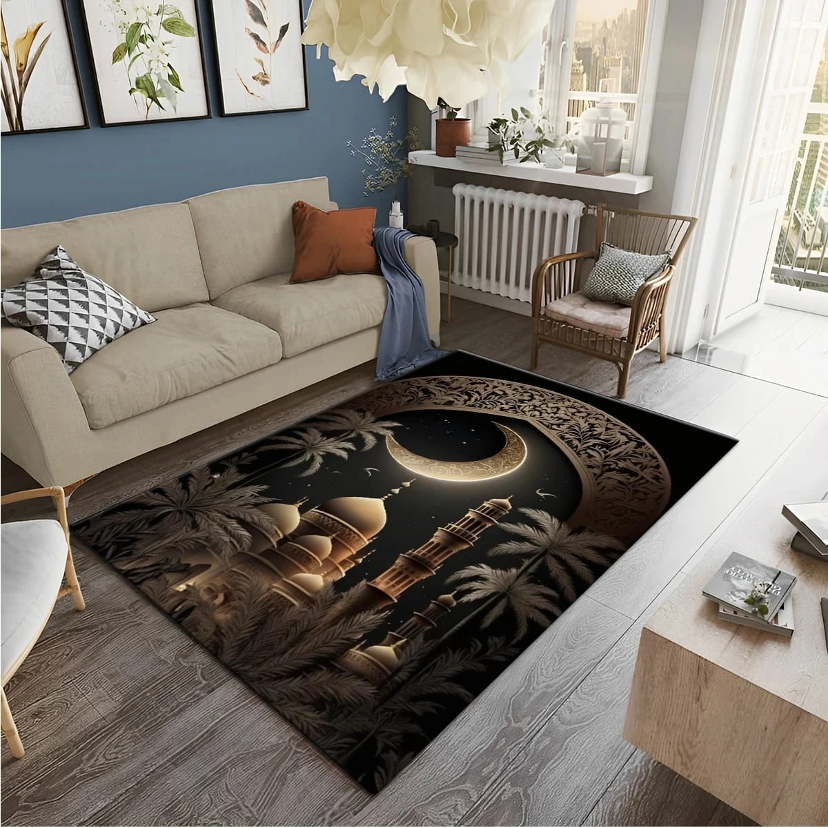 Muslim Prayer Rugs Islamic Muslim Non-slip Carpet for Living Room ...