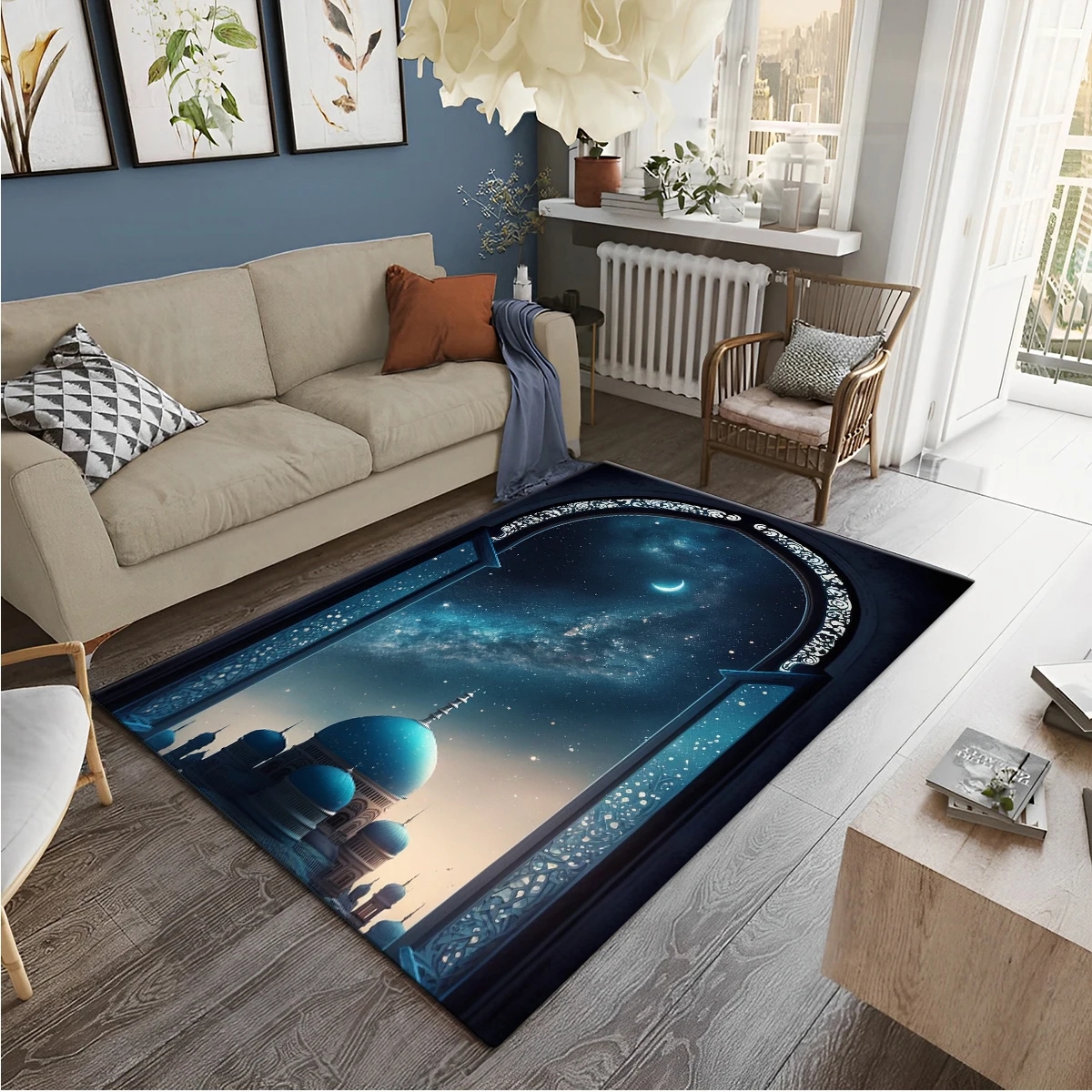Muslim Prayer Rugs Islamic Muslim Nonslip Carpet for Living Room ...