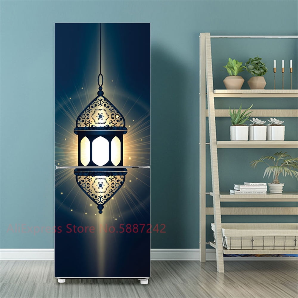 Muslim Ramadan Decoration Fridge Stickers Door Cover Mubarak Kareem ...