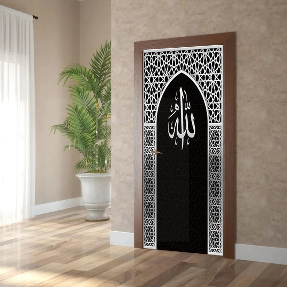 Muslim Styles Islamic DIY Door Wallpaper Art Mural Morocco Architecture ...