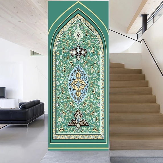 Muslim Styles Islamic DIY Door Wallpaper Art Mural Morocco Architecture ...