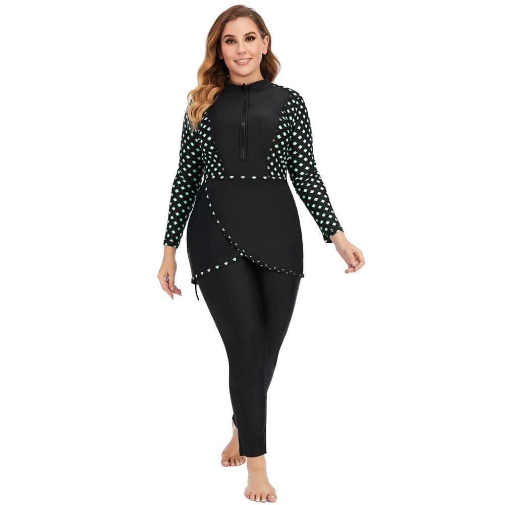 Muslim Swimwear Islamic Full Cover Modesty Plus Size Summer Beach Swim