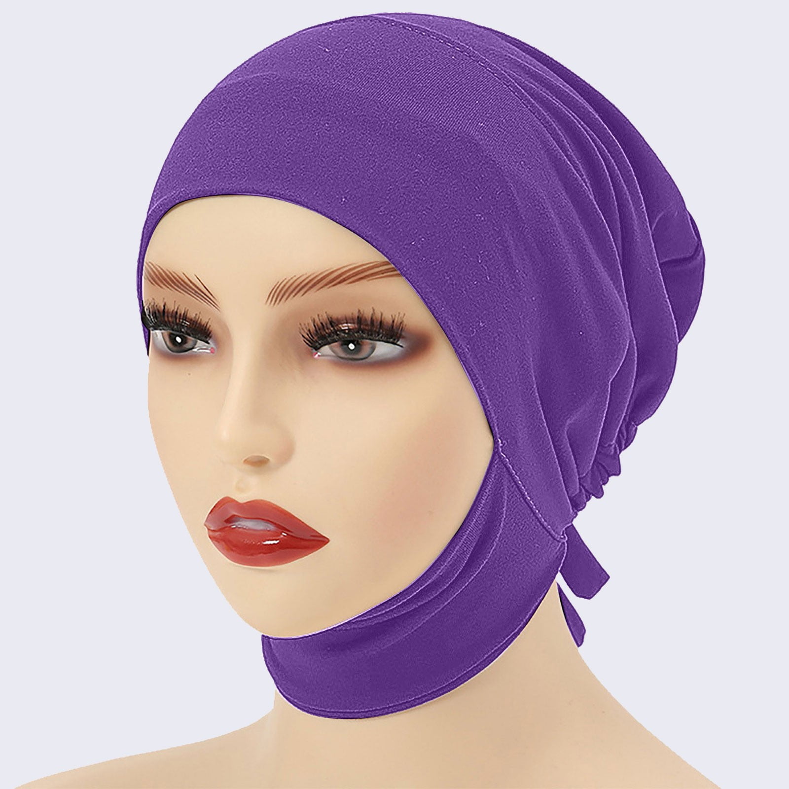 Women Under Scarf Stretch Hijabs Caps Round Front Under Hijab Cap ...