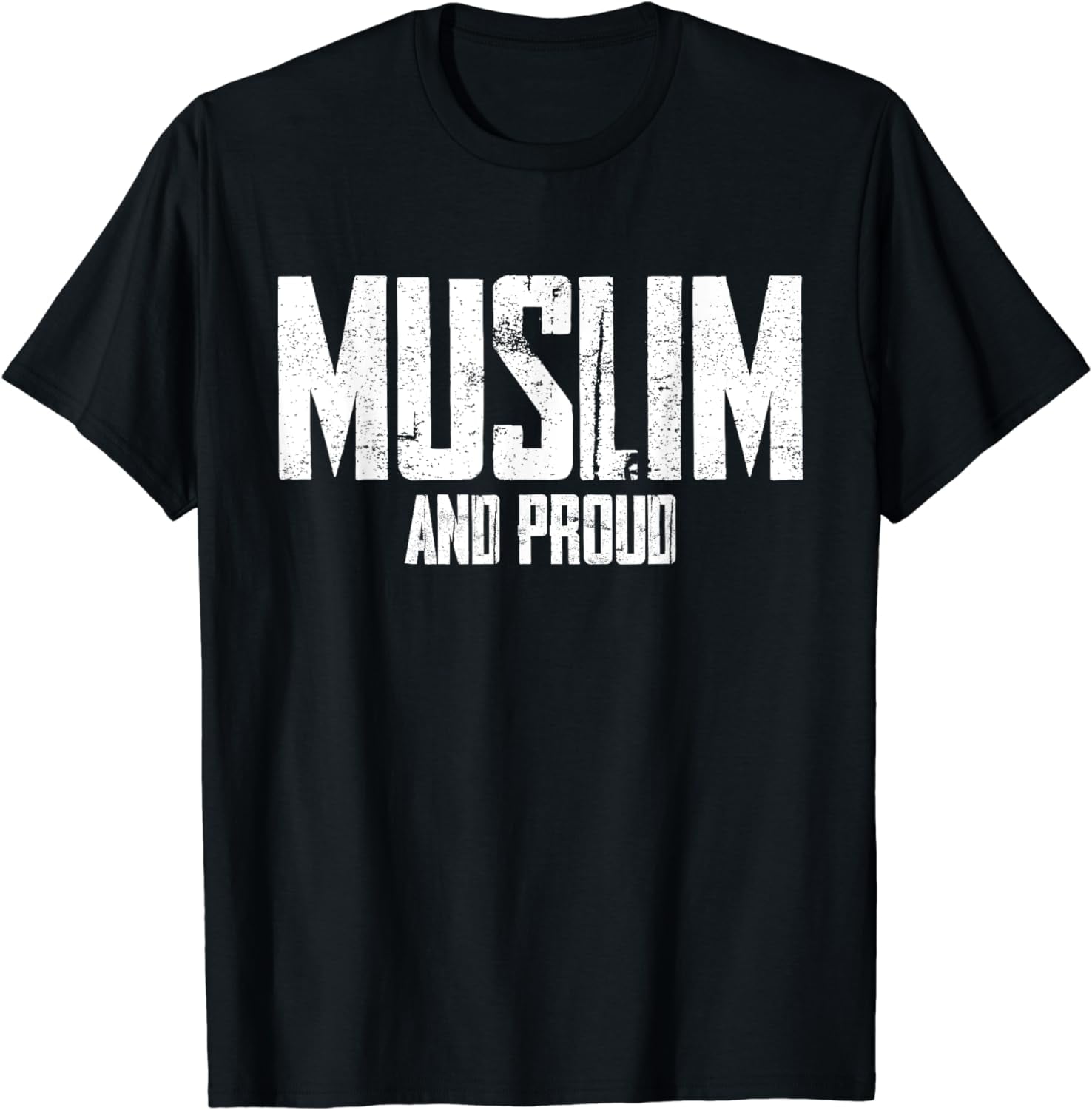 Muslim and proud Islam Islamic Religion Arabic Quran Pray T-Shirt ...