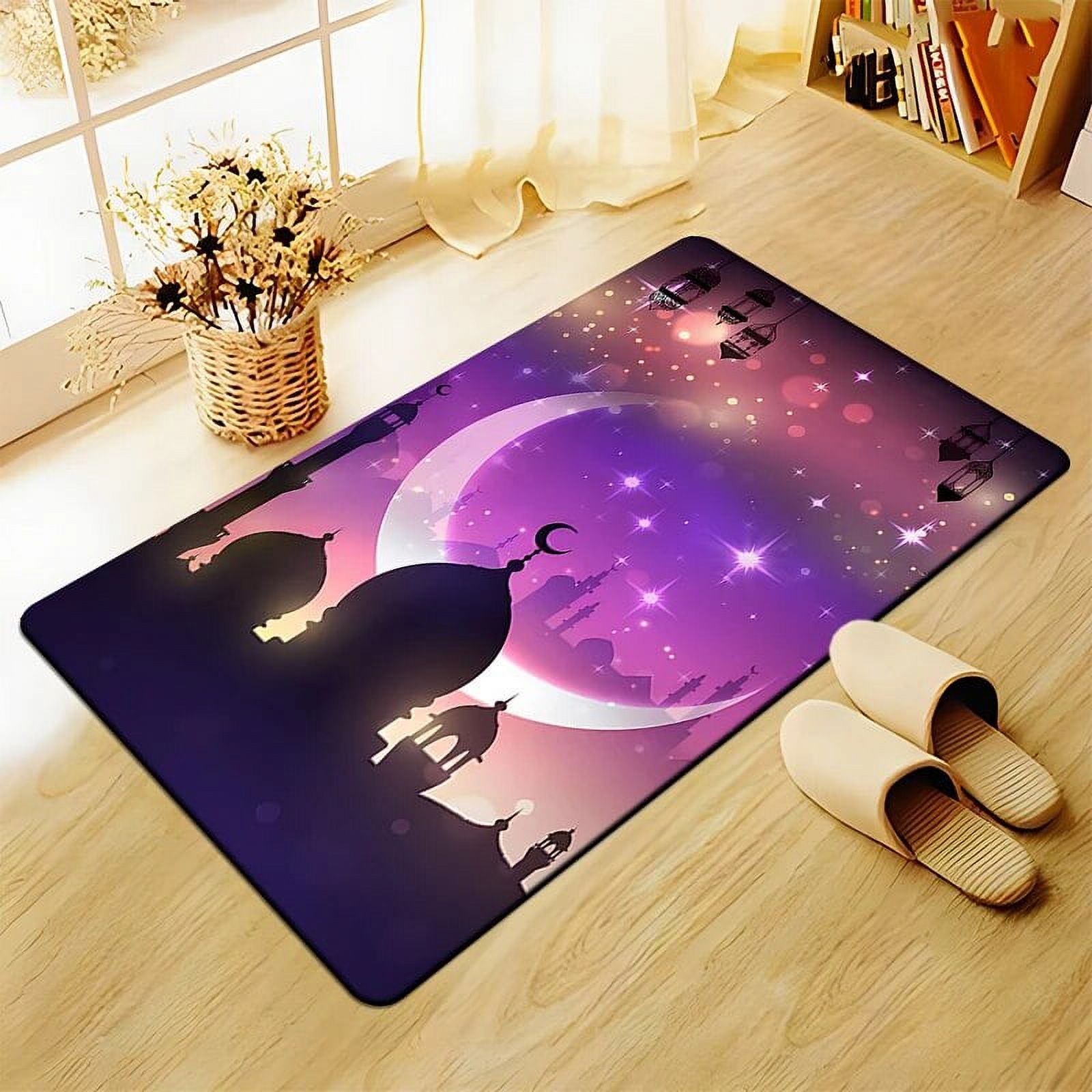 Muslim prayer carpet floor mat living room door plush non slip chair ...