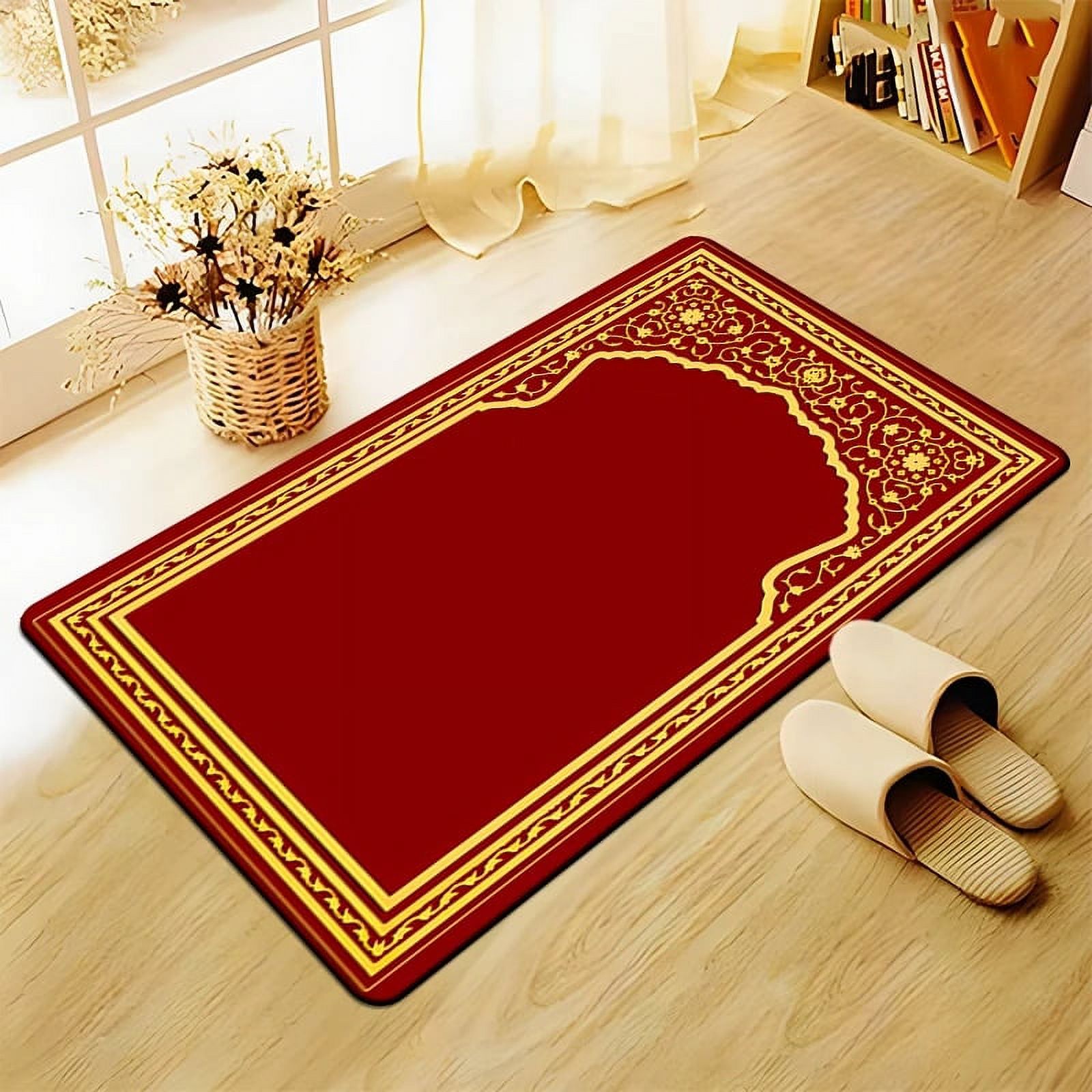 Muslim prayer carpet floor mat living room door plush non slip chair ...