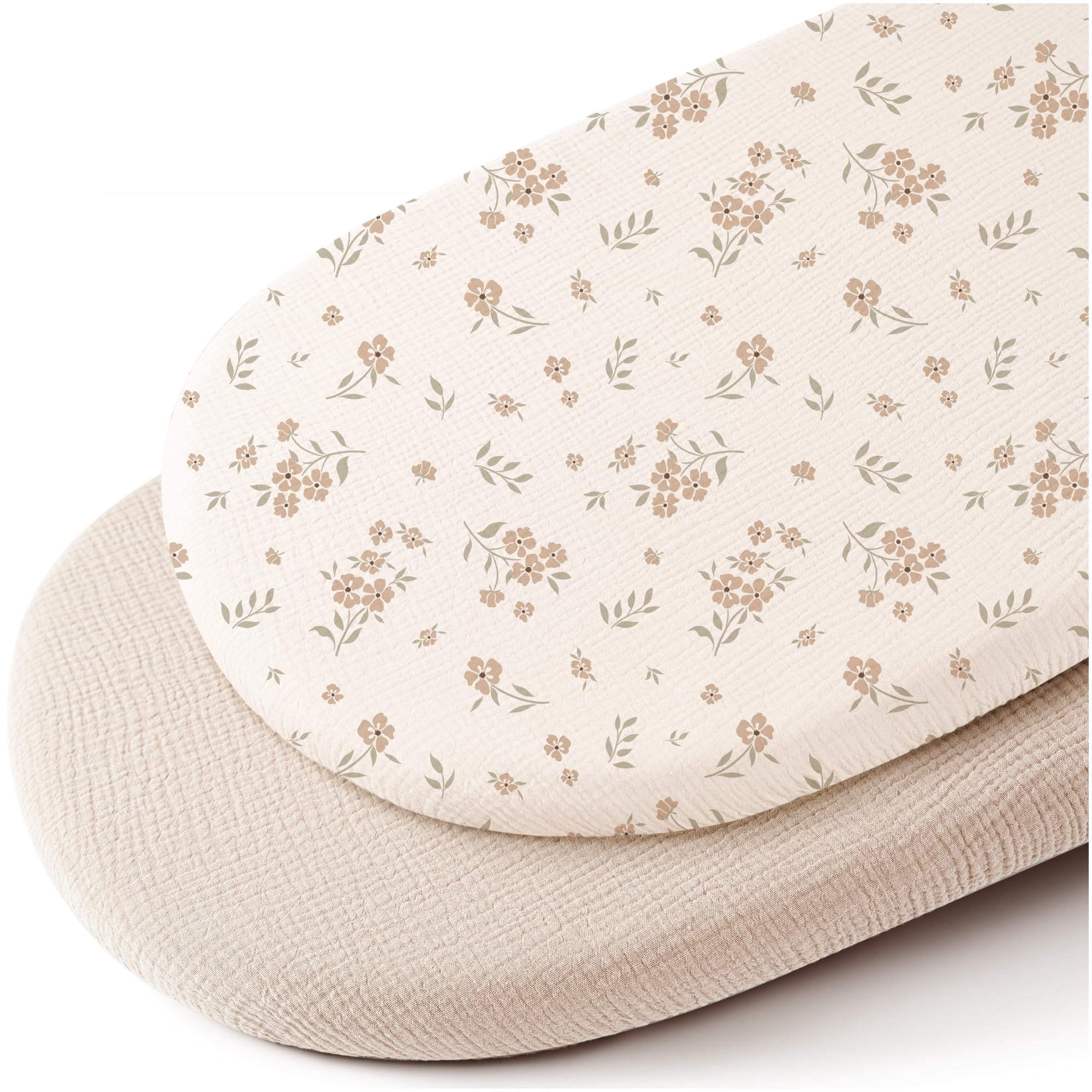 Muslin Bassinet Sheets for Baby Boy Girl,Breathable Baby Bassinet ...