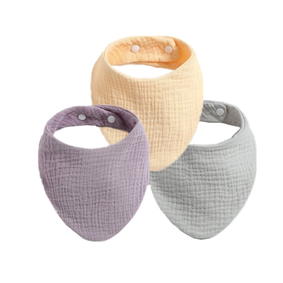 Muslin Burp Cloth Baby Bib Color Face Cloths Comfortable Toddler ...