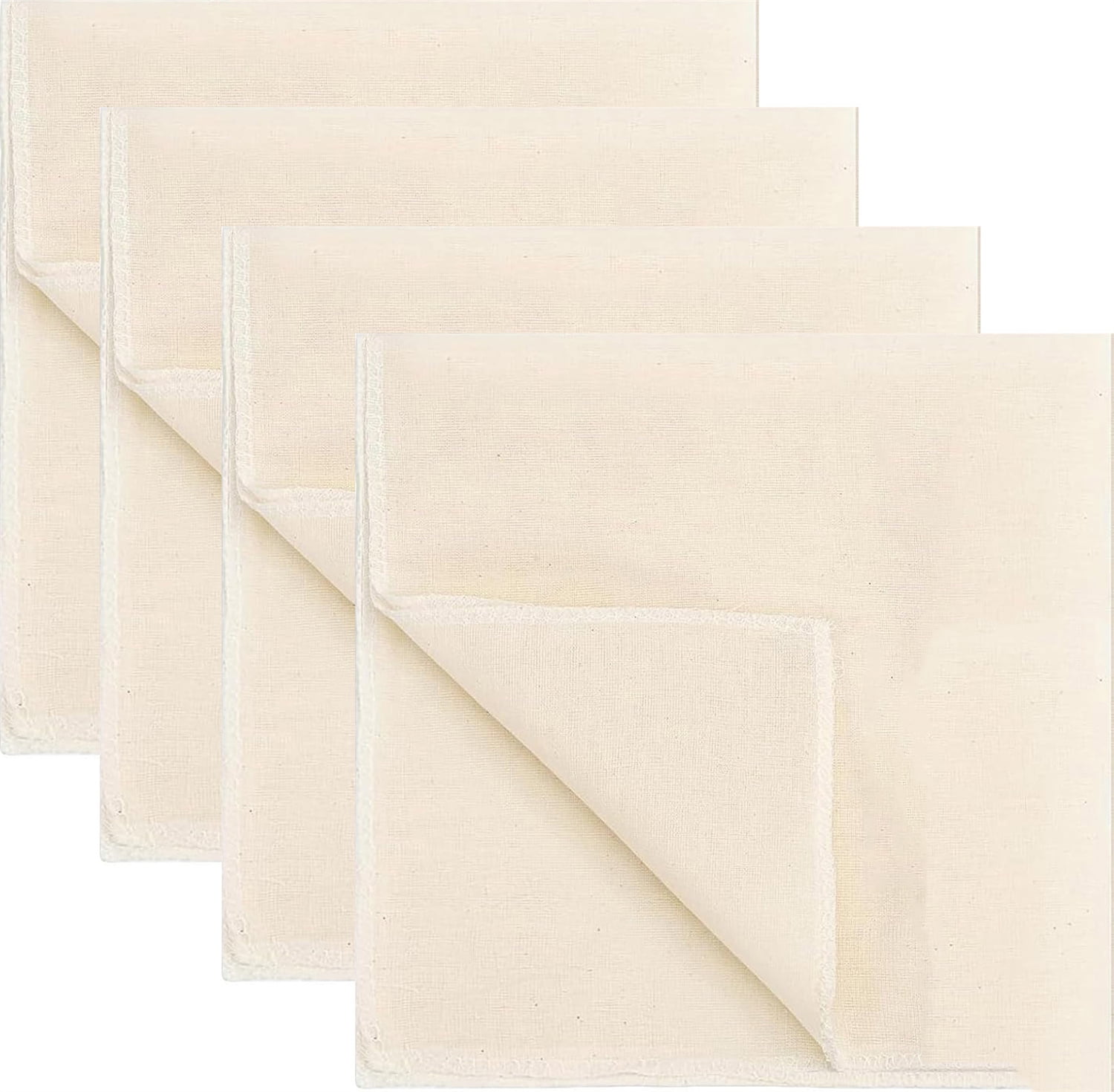 Muslin Cloths for Cooking,Bexikou 4 Pcs Reusable Cheesecloth, 90x90cm ...