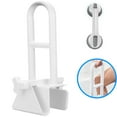 Musment Medical Bathtub Safety Rail with Shower Grab Bar Handle, Modern, White - Walmart.com