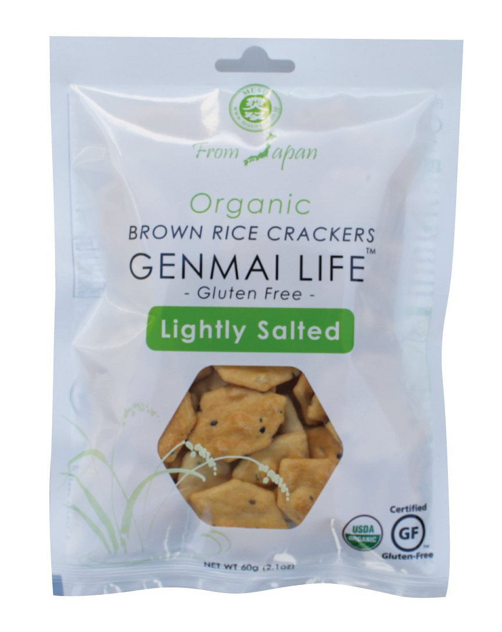 Muso From Japan Genmai KEF16 Life Organic Brown Rice Crackers, Gluten ...