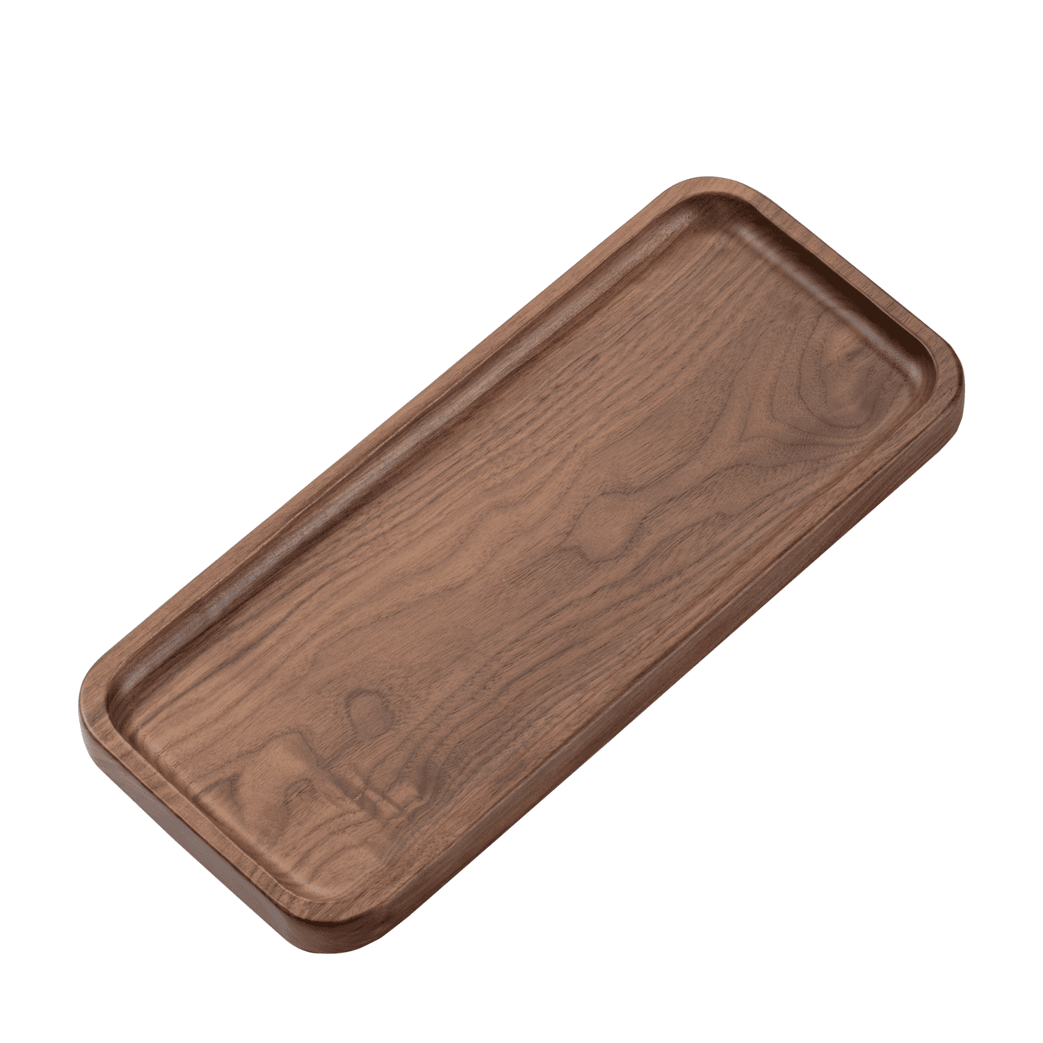 Muso Wood Walnut Serving Tray Solid Wood Small Tray Rectangle Platter ...