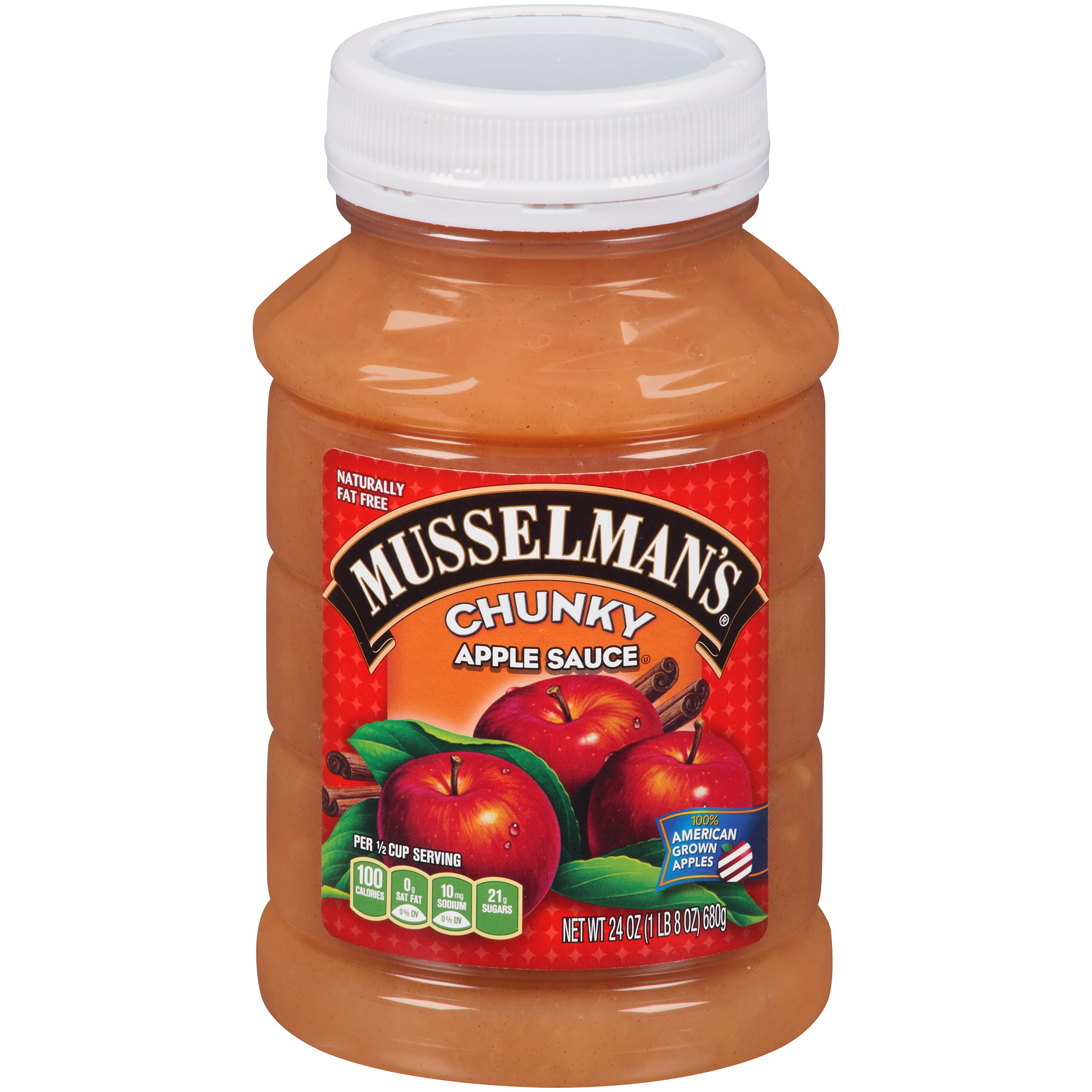Musselman's Chunky Applesauce, 24 oz Plastic Jar - Walmart.com