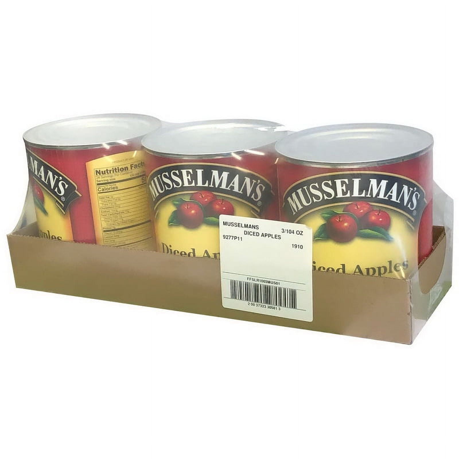 Musselman's Cut Fruits - Diced Apples in Water Pack, 104 oz, Case of 3 ...