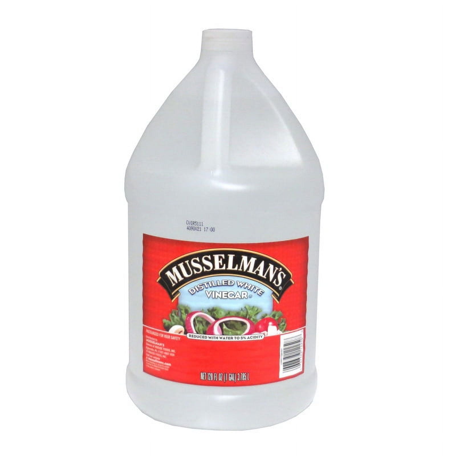 Musselman's Distilled Plastic Vinegar Bulk, 128 oz - Case of 4 ...