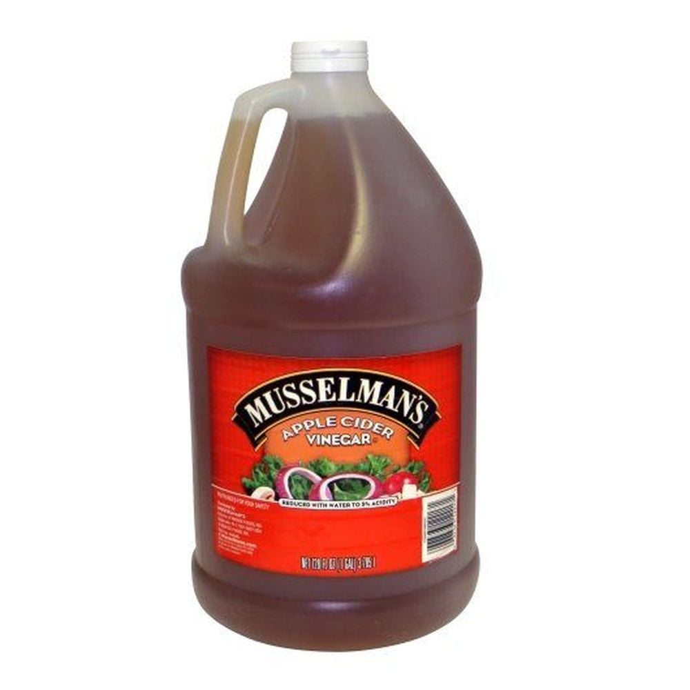Musselmans Non-Gmo Pure Apple Cider Vinegar, 128 Fluid Ounce -- 4 per ...