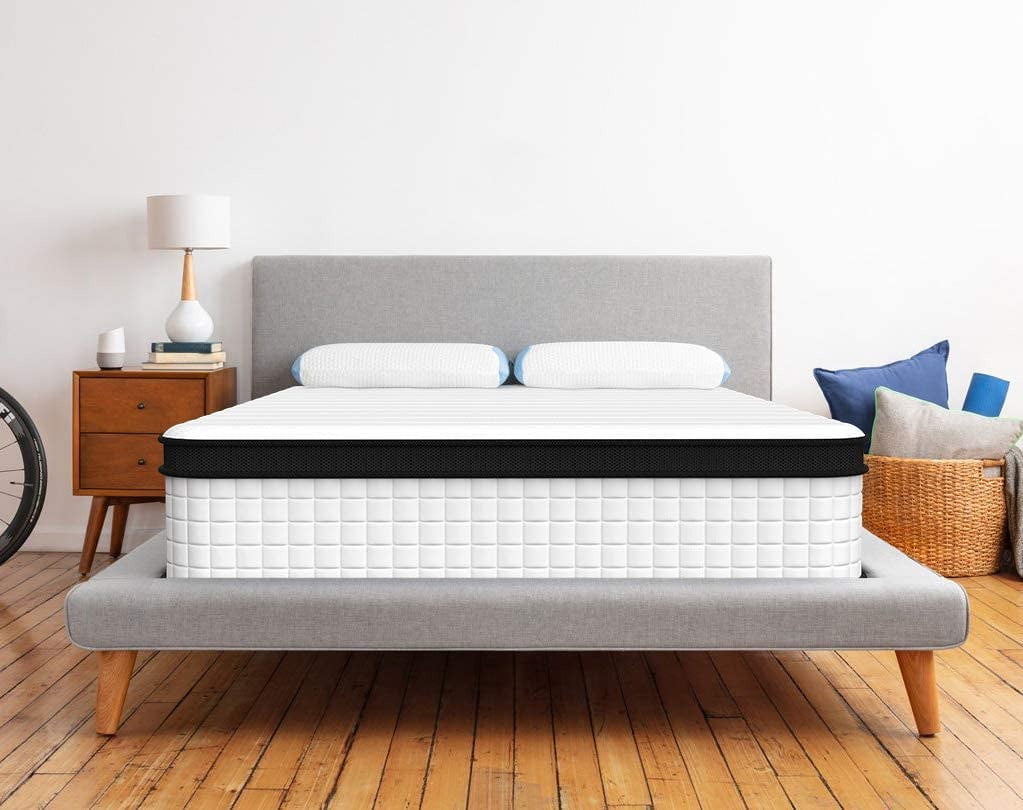 MUSSER 12 Inch Firm Hybrid Mattress - Comfort Foam And Durable Springs ...