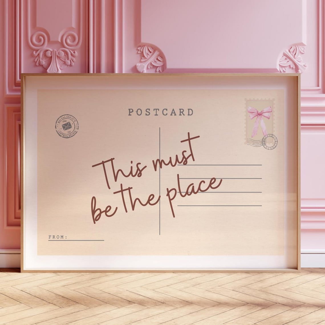 This Must Be The Place Print Vintage Postcard Wall Art Trendy Wall Art ...