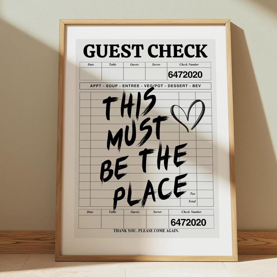 This Must Be The Place Quote Poster Black Aesthetic Wall Affirmations ...