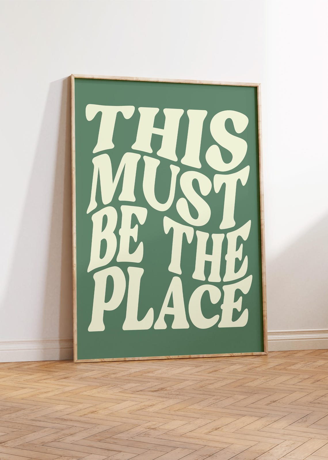 This Must Be The Place, Vintage Music Wall Art, Retro Lyrics, Music ...