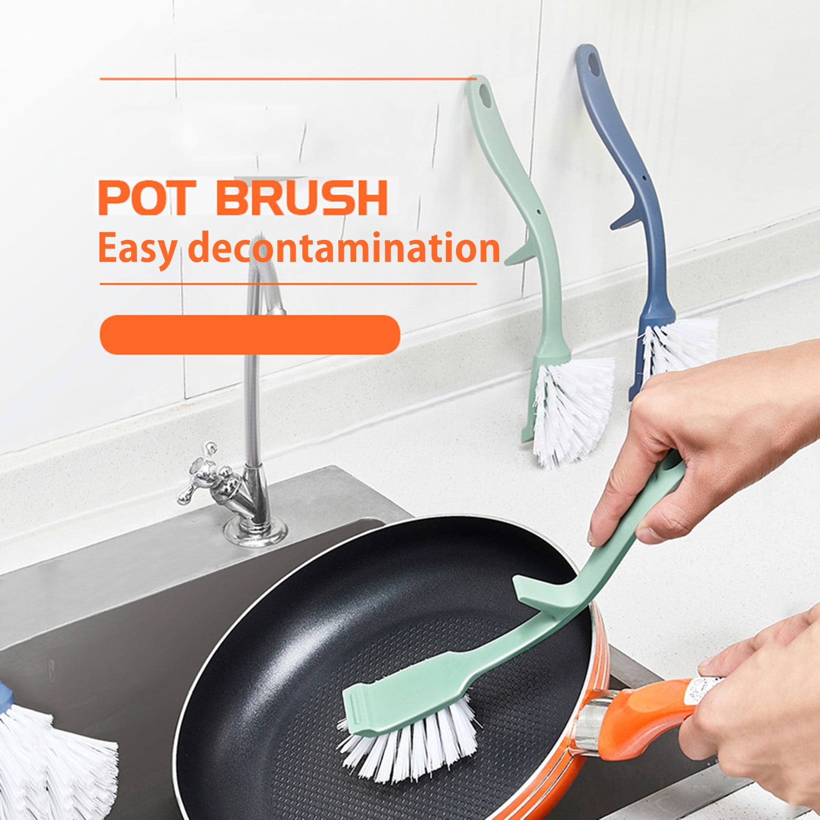 Must-have tools, 2pc Kitchen Cleaning Brushes, Non Greasy Pot Brushes ...