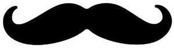 Mustache Bumper Sticker Cut Out Car Decal 6" X 2" - Walmart.com