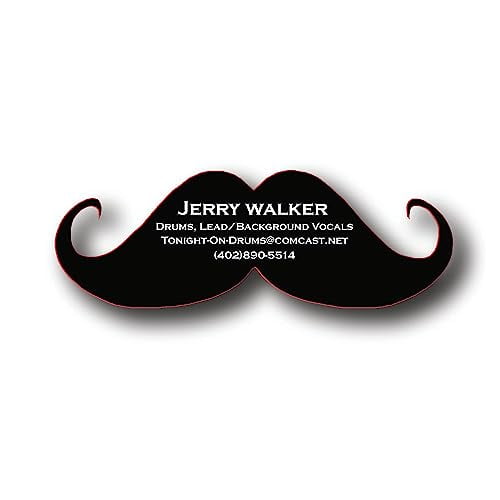 Mustache Business Cards QR Code, Die cut Business Cards, Handle Bar ...