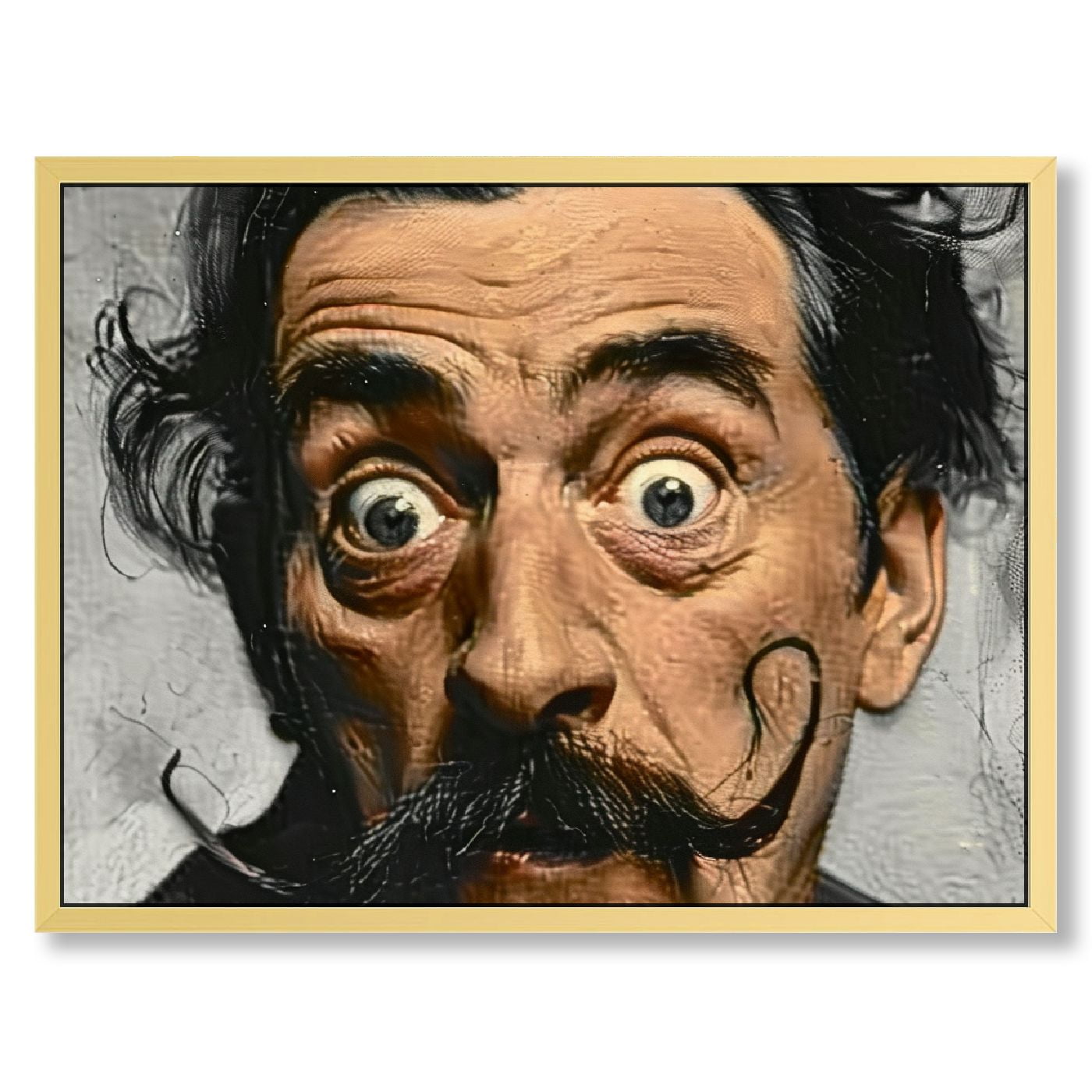Mustache Canvas Poster - Salvador Dali Art Prints -Surrealism Wall Art ...